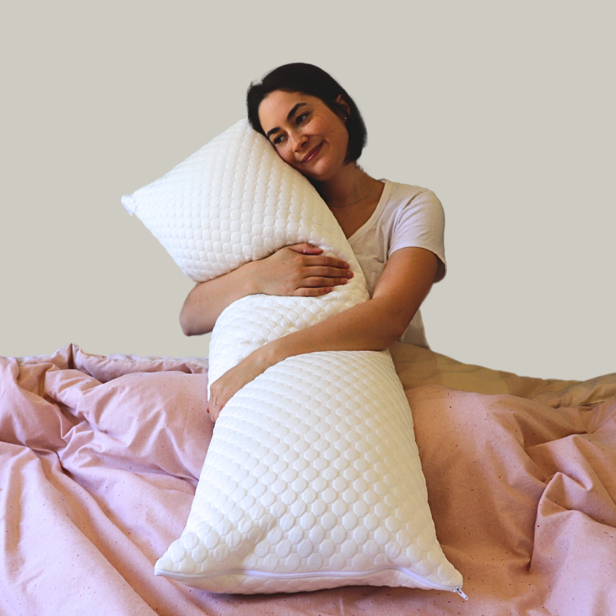 Huggasleep Adjustable Cooling Body Pillow for Full Body Support